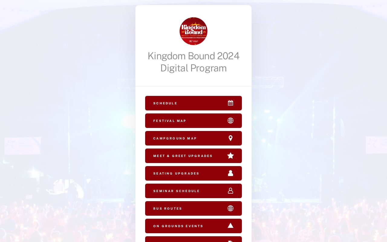 Kingdom Bound 2024 Digital Program